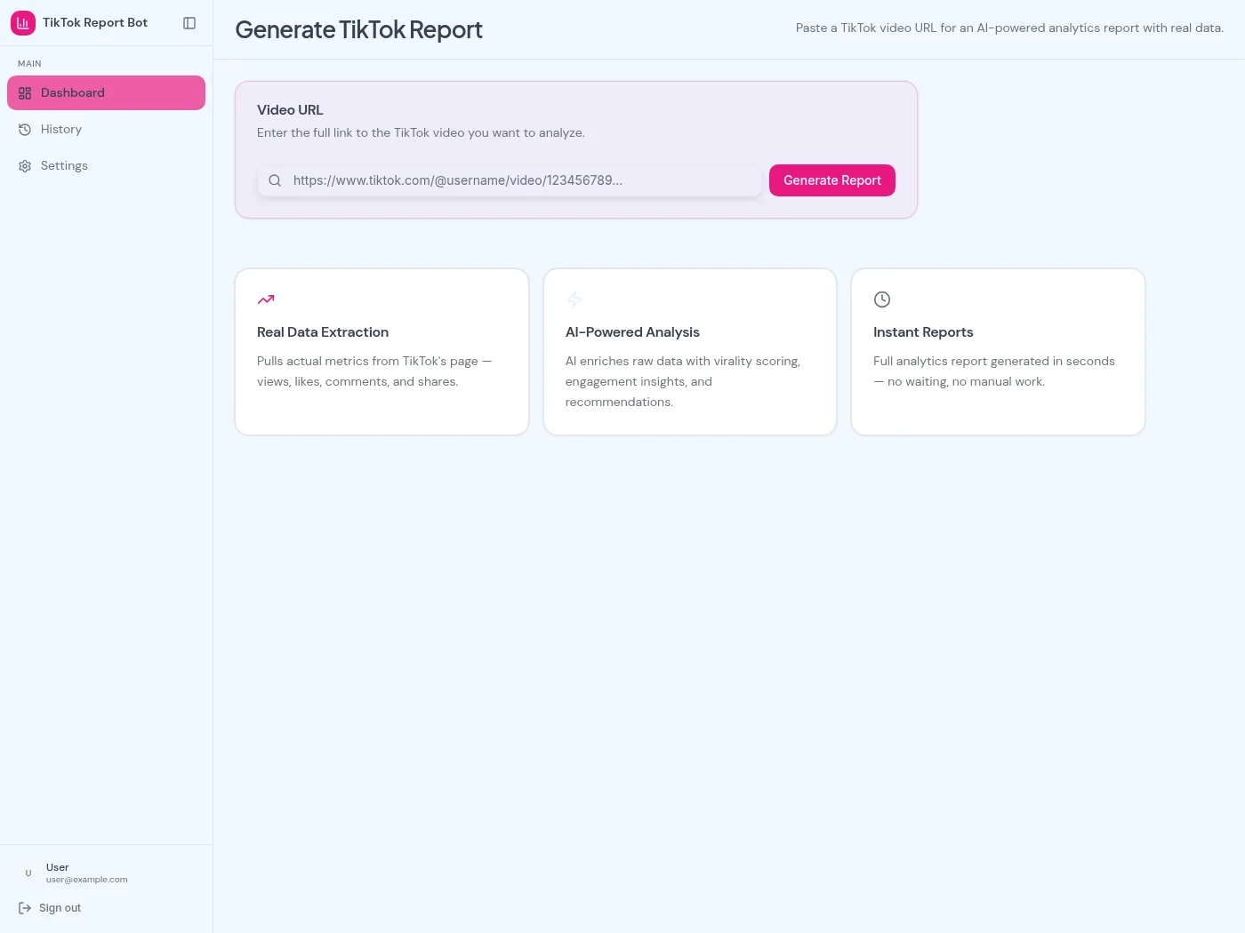 TikTok Report Bot
