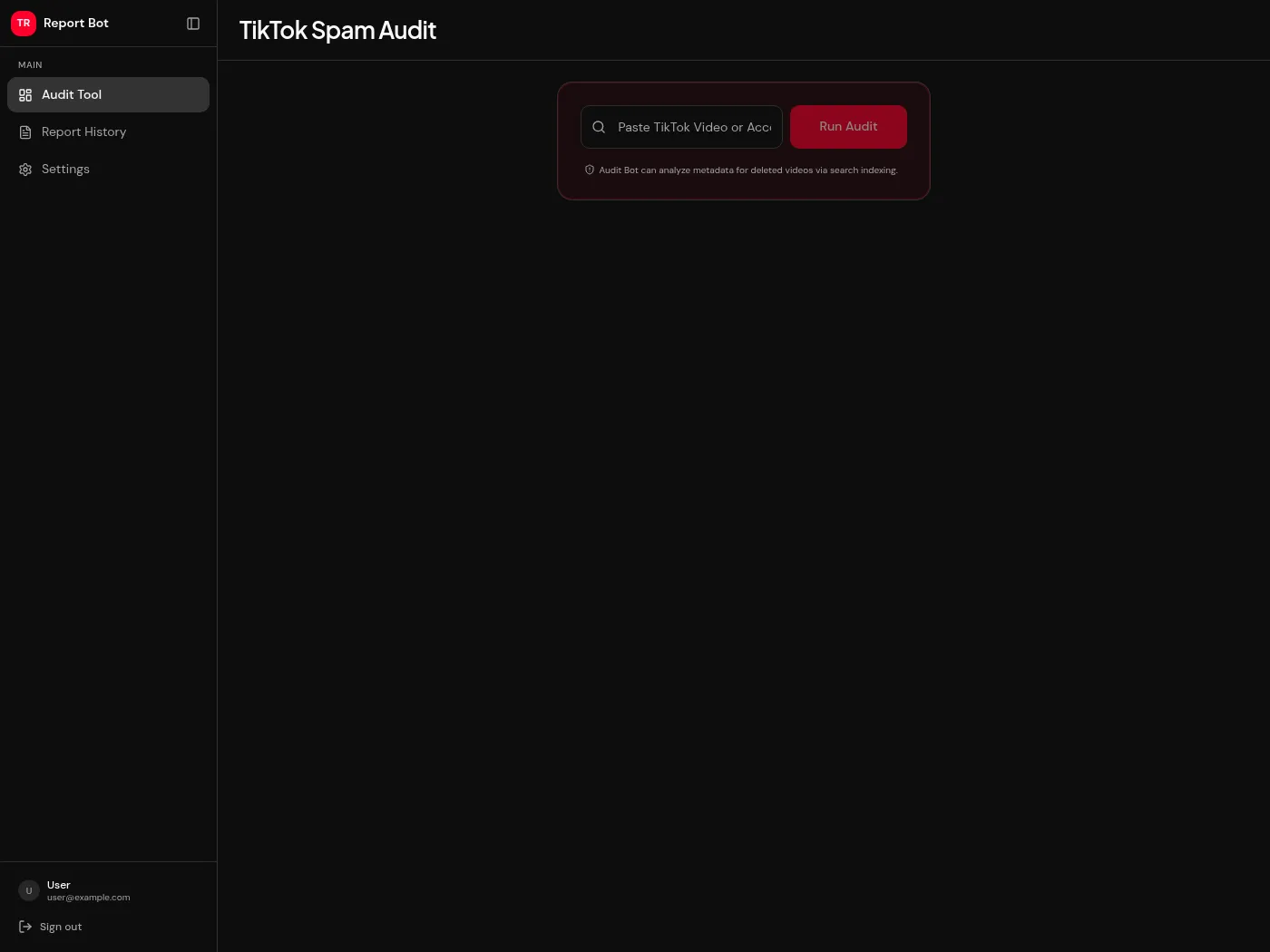 TikTok Report Bot