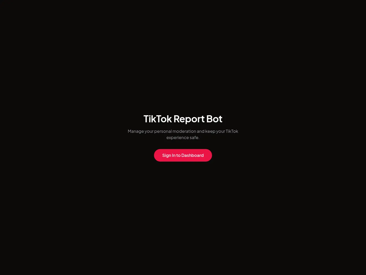 TikTok Report Bot