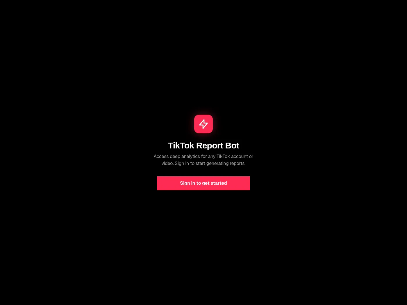 TikTok Report Bot