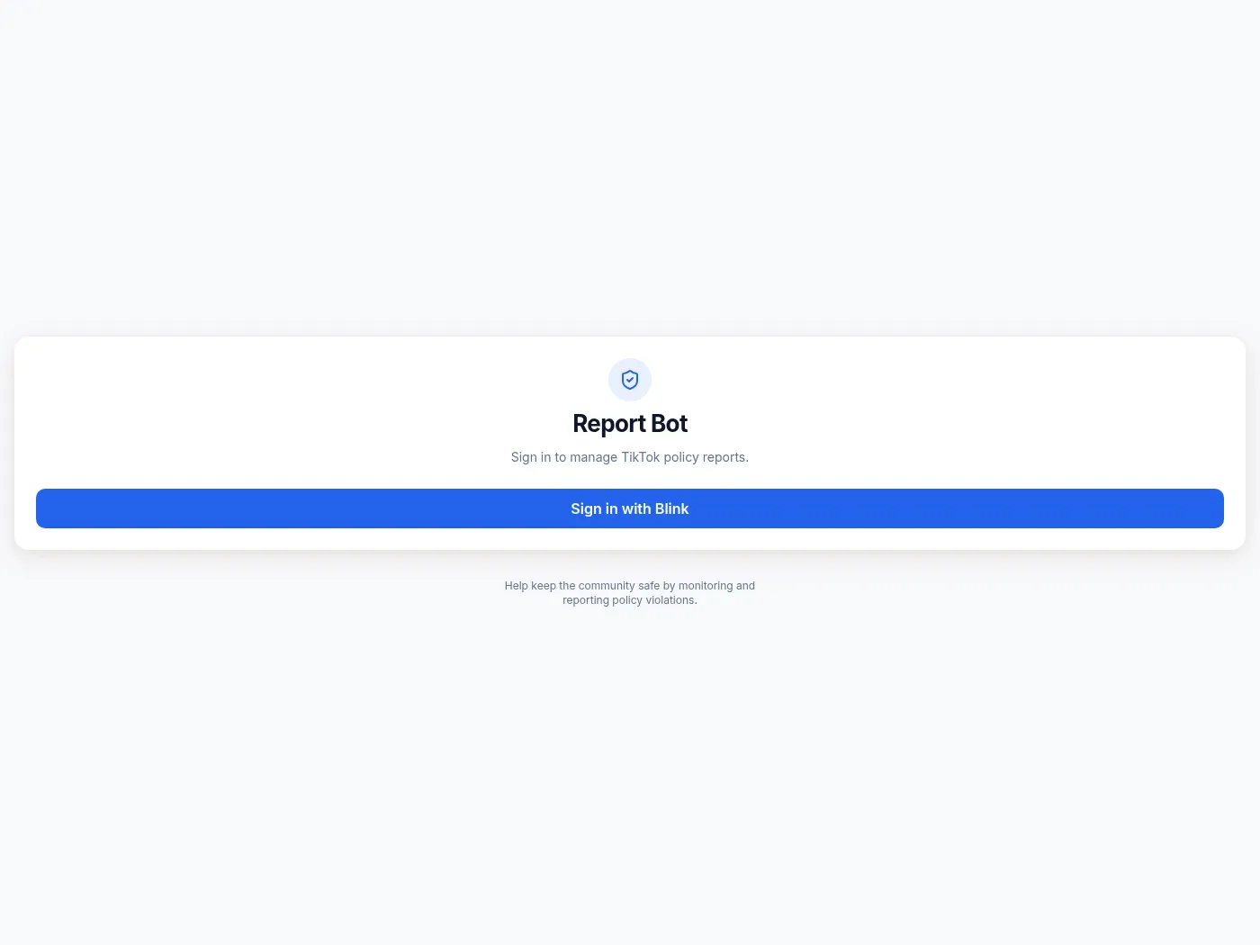 TikTok Report Bot