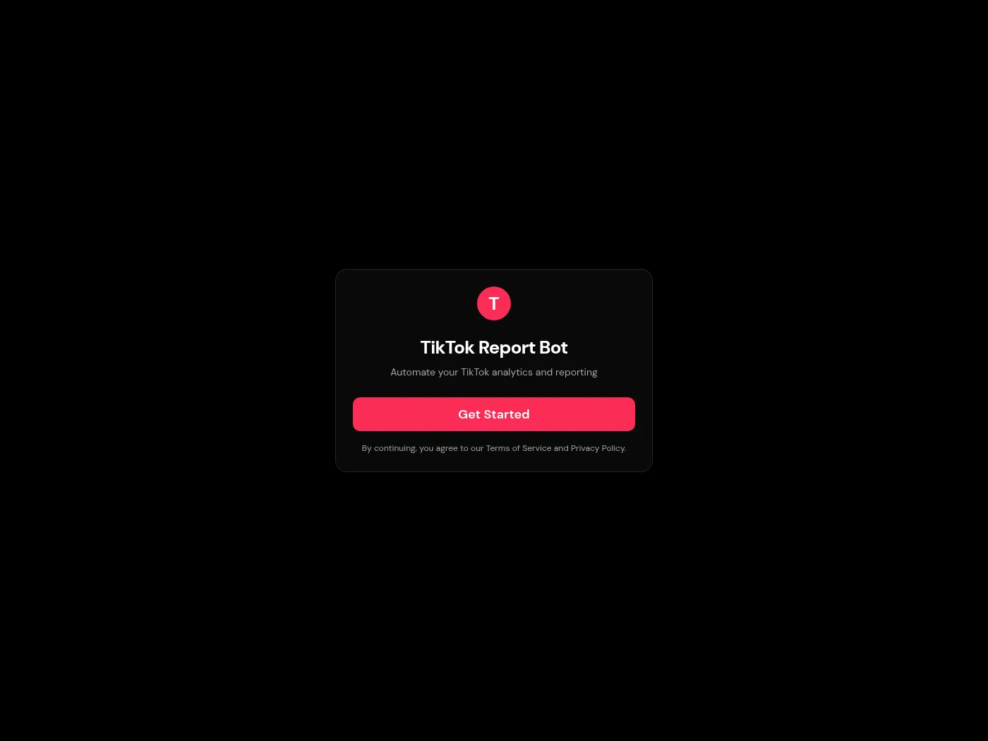 TikTok Report Bot