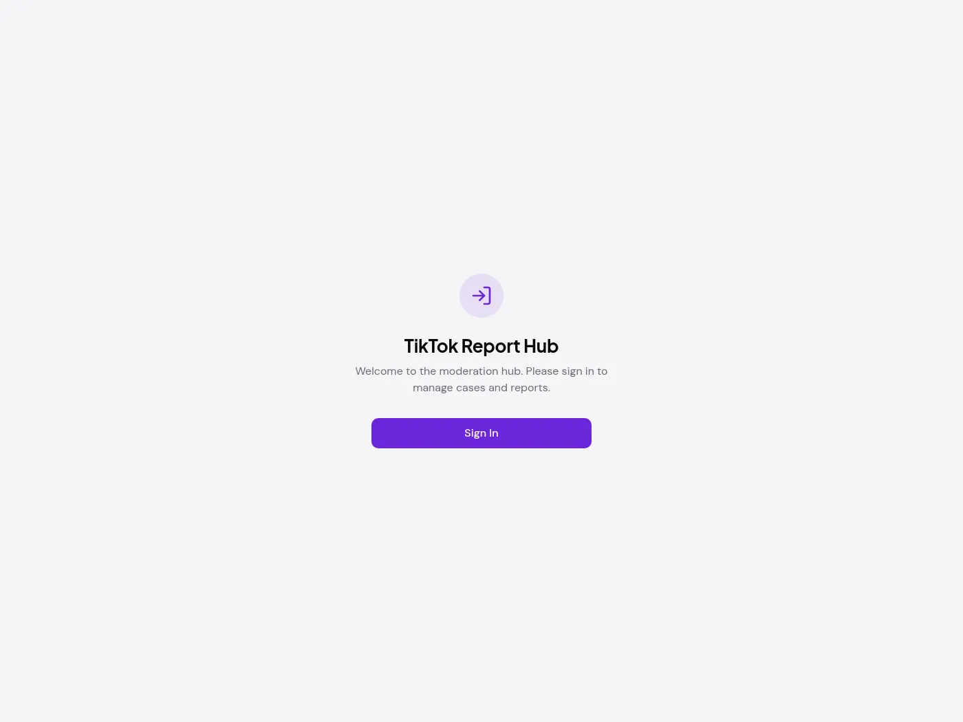 TikTok Report Hub