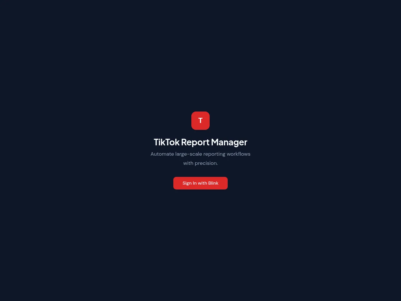 TikTok Report Manager