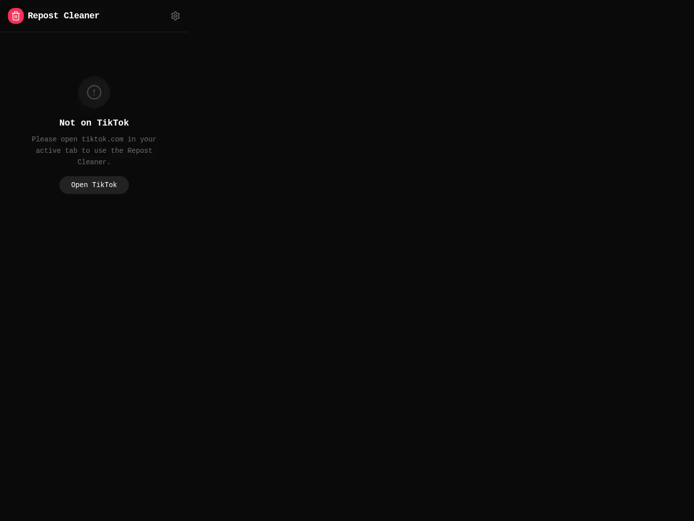 TikTok Repost Cleaner