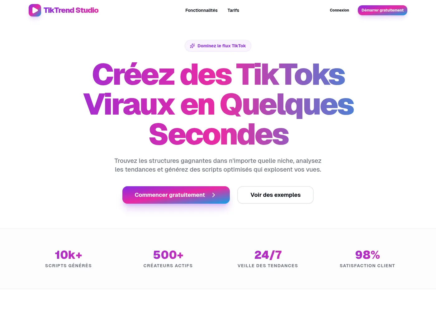TikTrend Script Studio