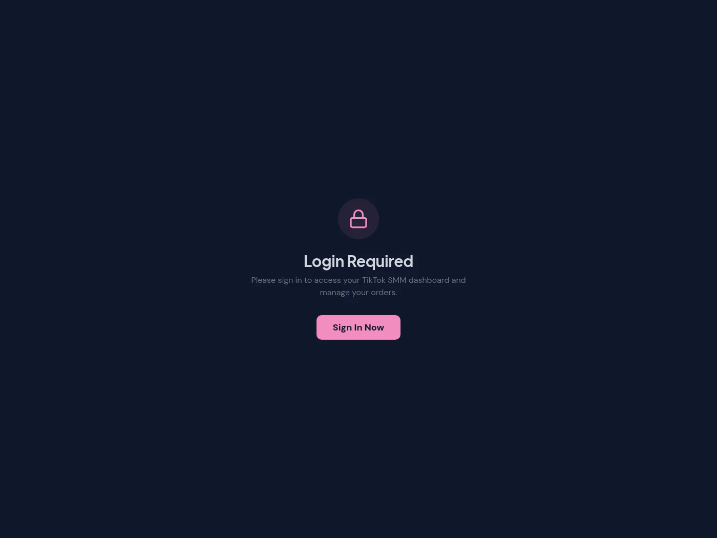 TikTok SMM Dashboard