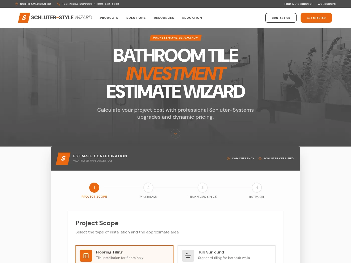 Tile Estimate Wizard
