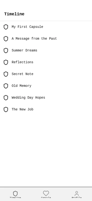 Time Capsule Web Diary