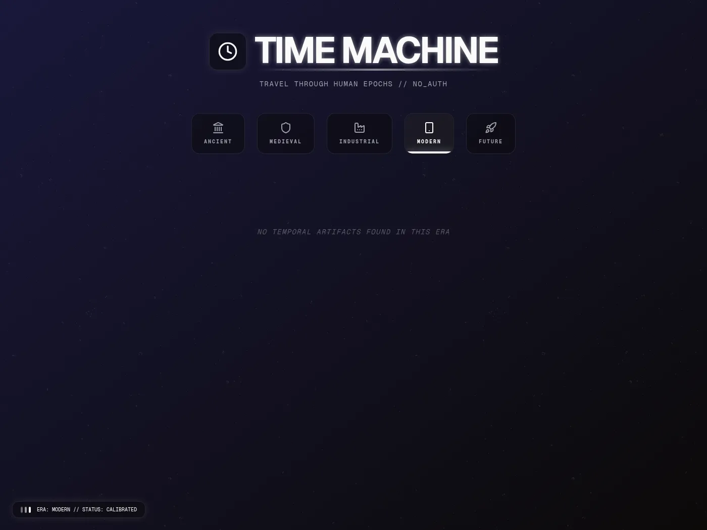 Time Machine Explorer