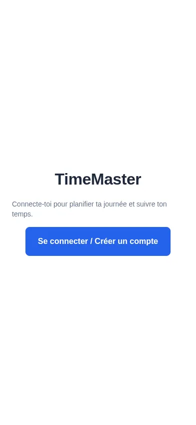 TimeMaster App