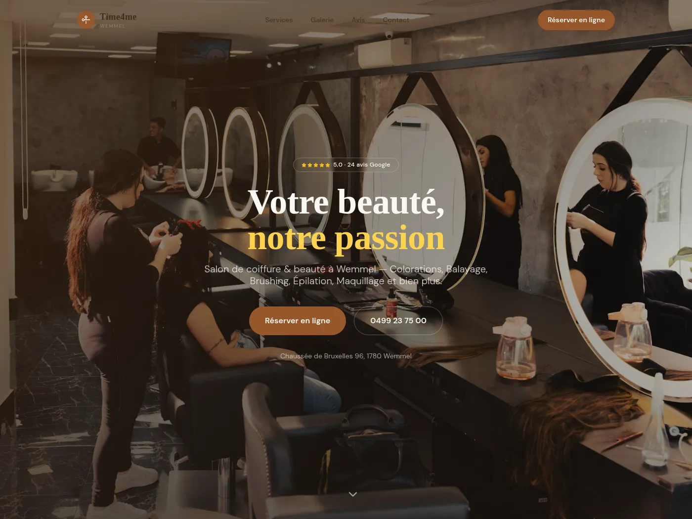 Time4me Salon Web App