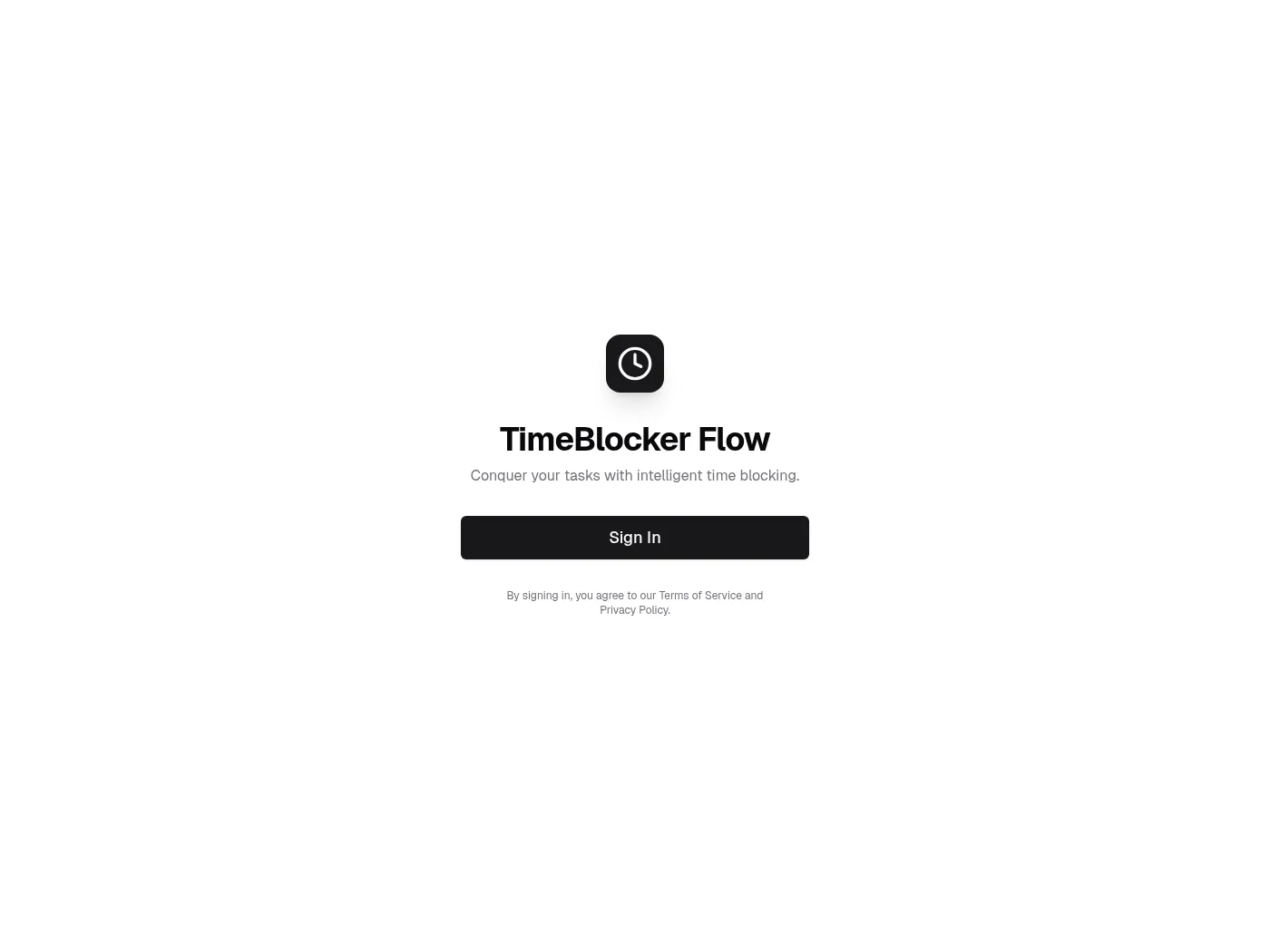 TimeBlocker Flow
