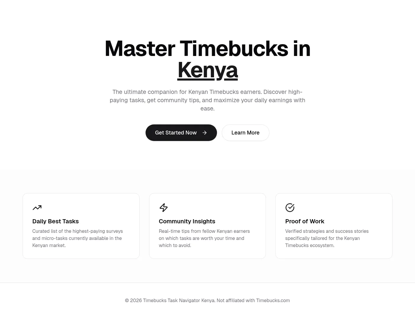Timebucks Task Navigator