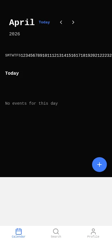 TimeEvent Calendar