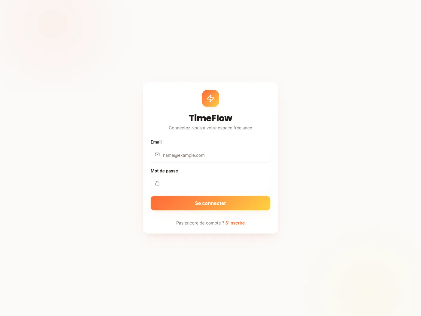 TimeFlow Freelance Dashboard