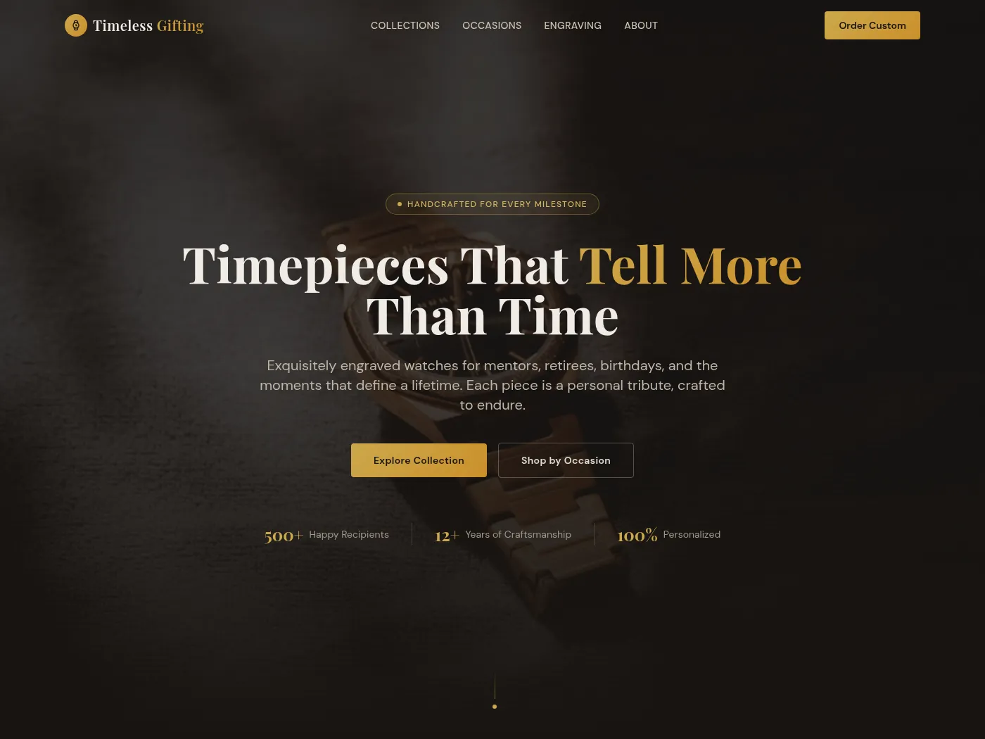 Timeless Gifting Website