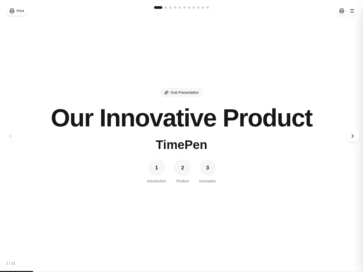 TimePen Presentation Slides