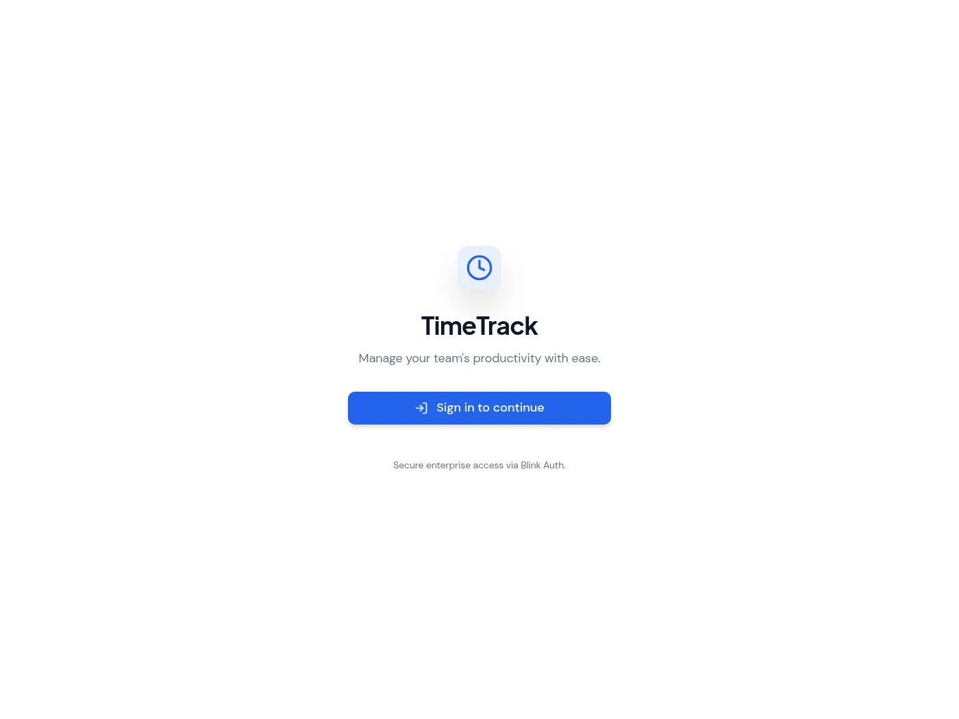 TimeTrack Admin Portal