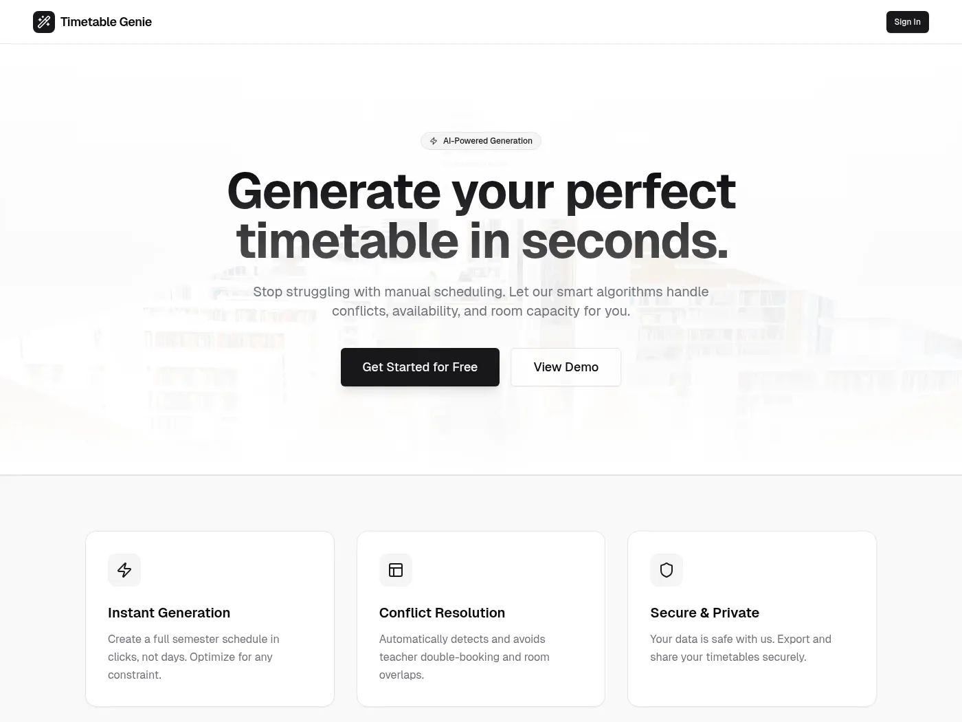 Timetable Genie
