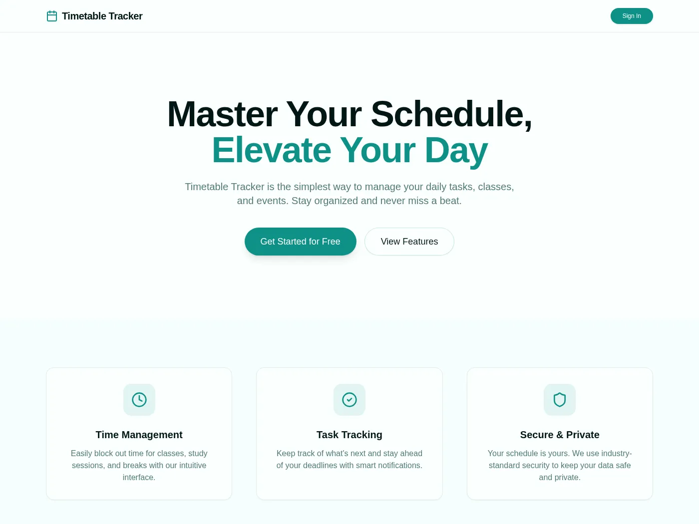 Timetable Tracker