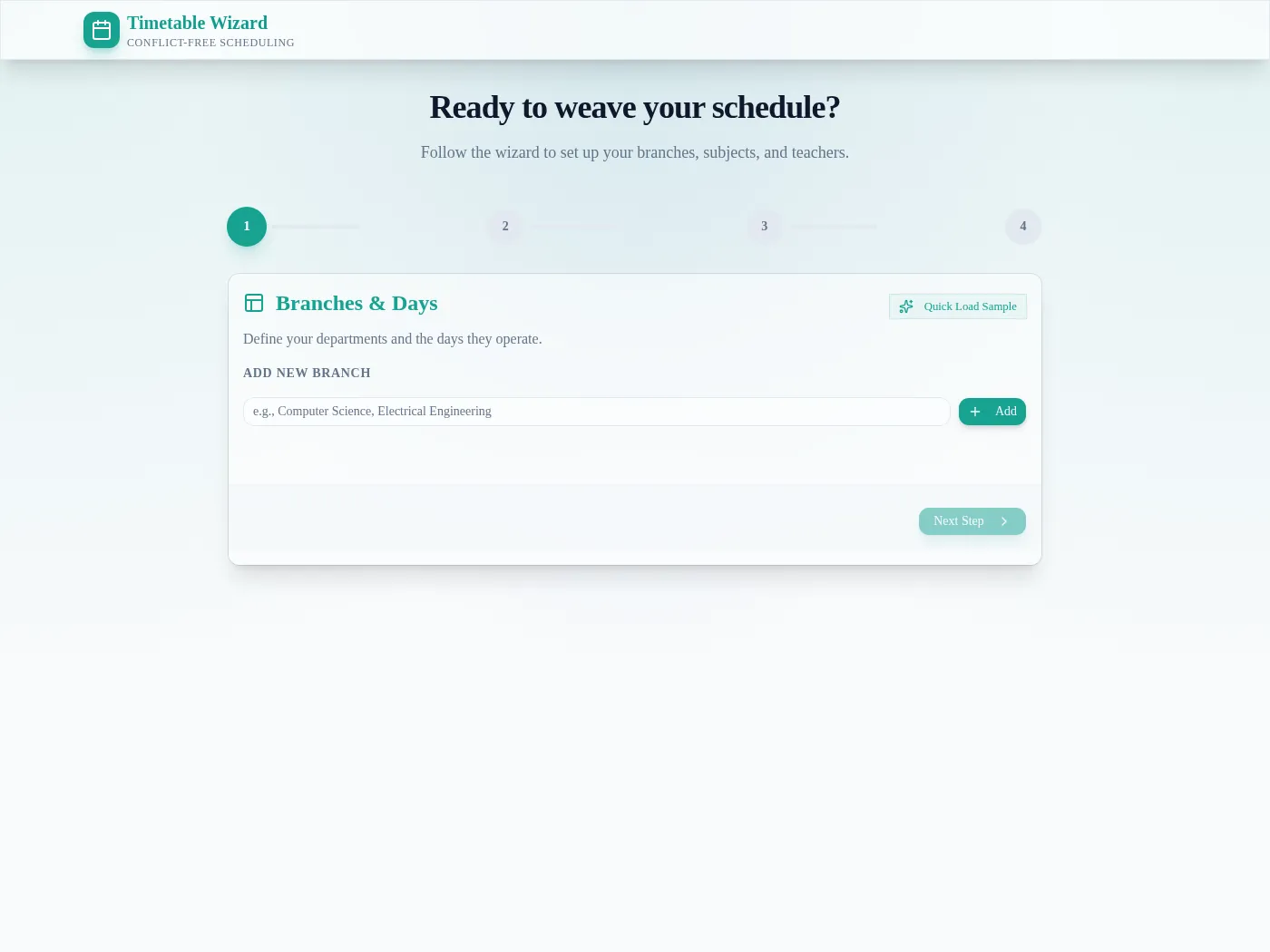 Timetable Wizard