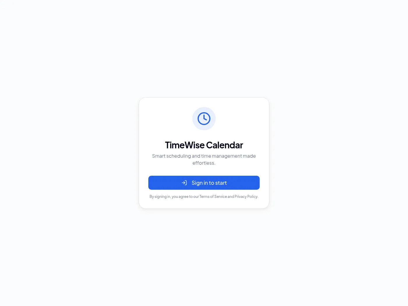 TimeWise Calendar
