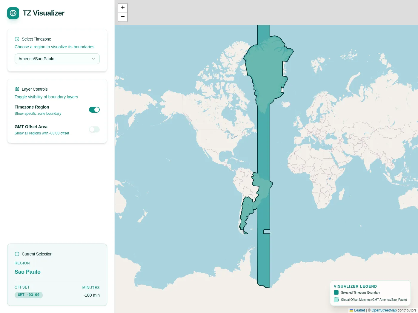 TimeZone Visualizer