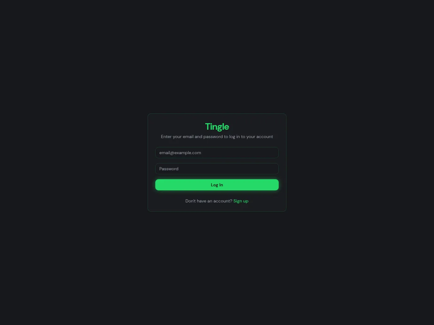 Tingle Social Platform