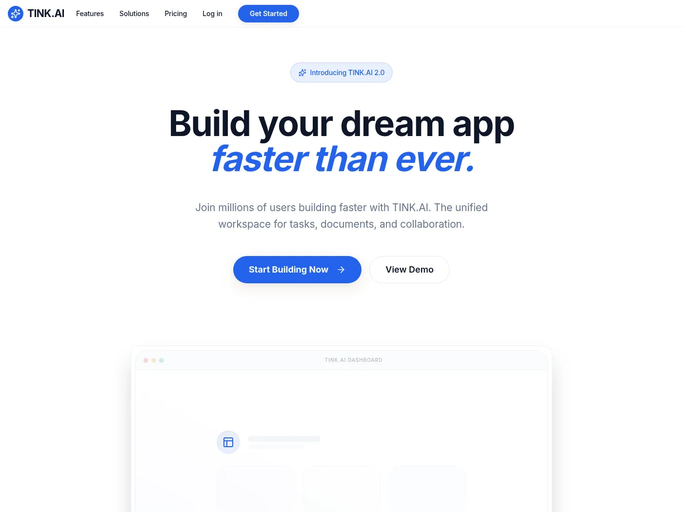 TINK.AI Productivity App