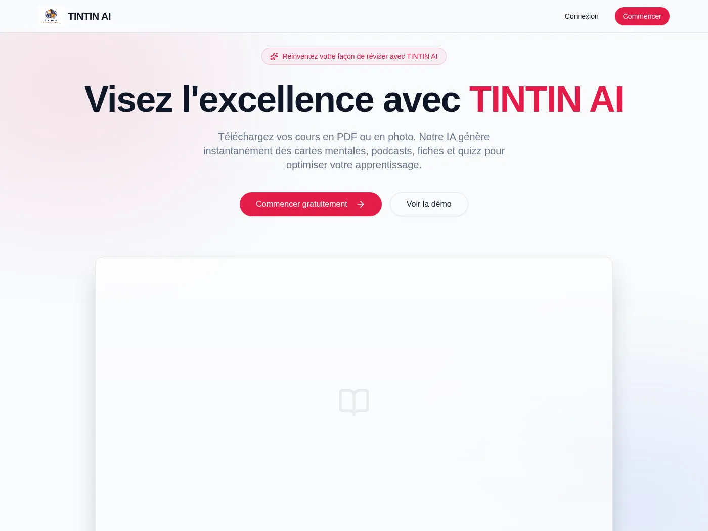Tintin AI Revision Hub