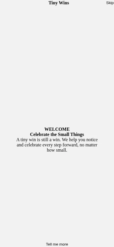 Tiny Wins