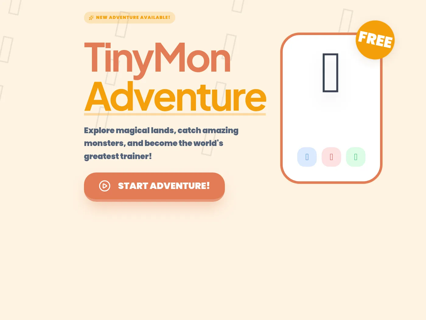 TinyMon Adventure