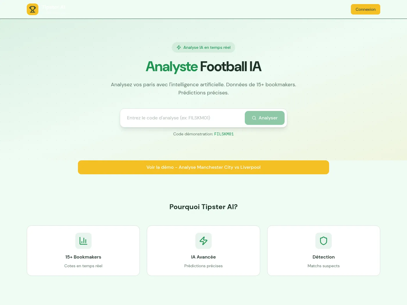 Tipster AI Football Insights