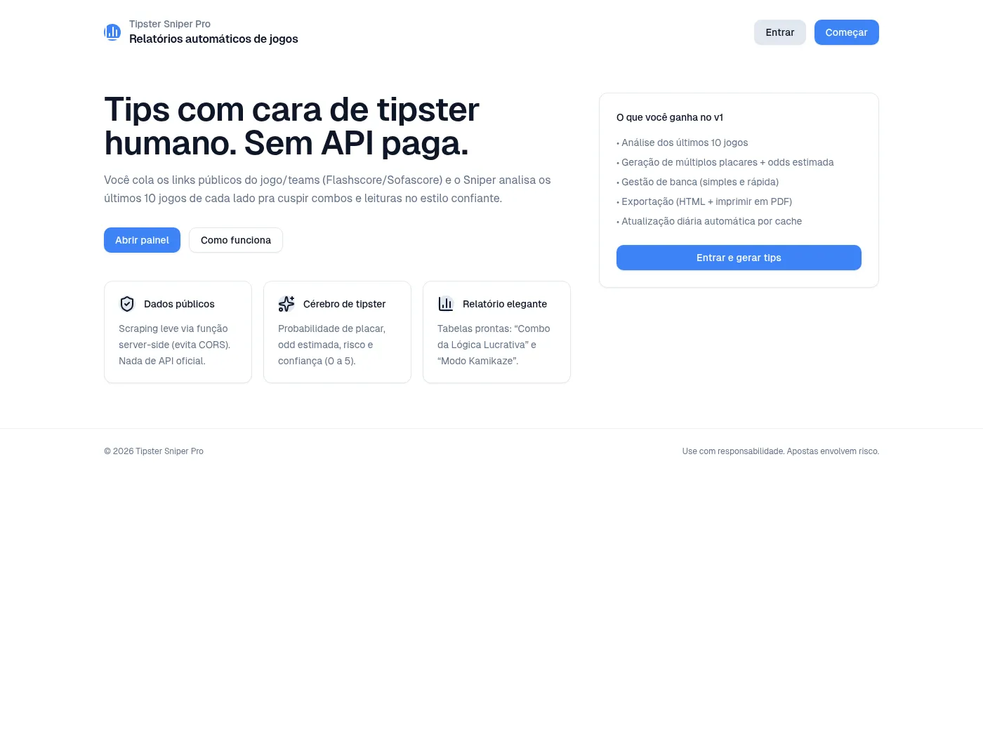 Tipster Sniper Pro