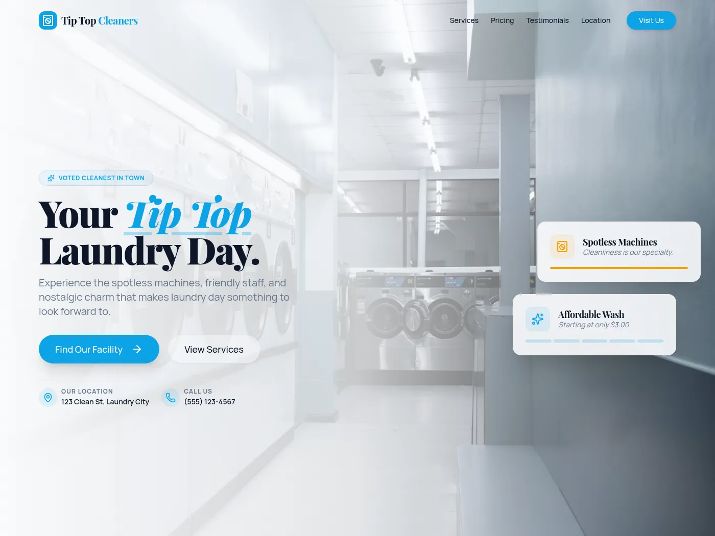 Tip Top Laundromat Site