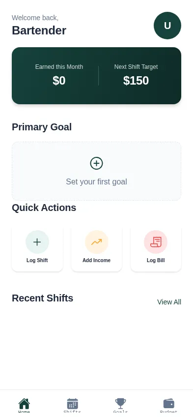 TipTrack Budget Planner