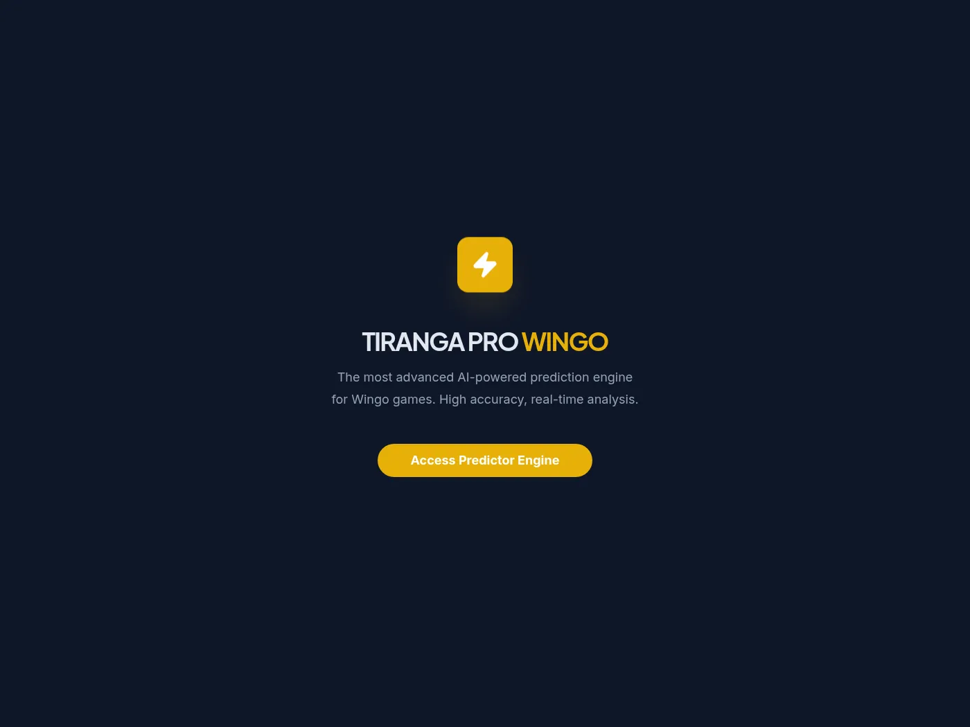 Tiranga Wingo Predictor