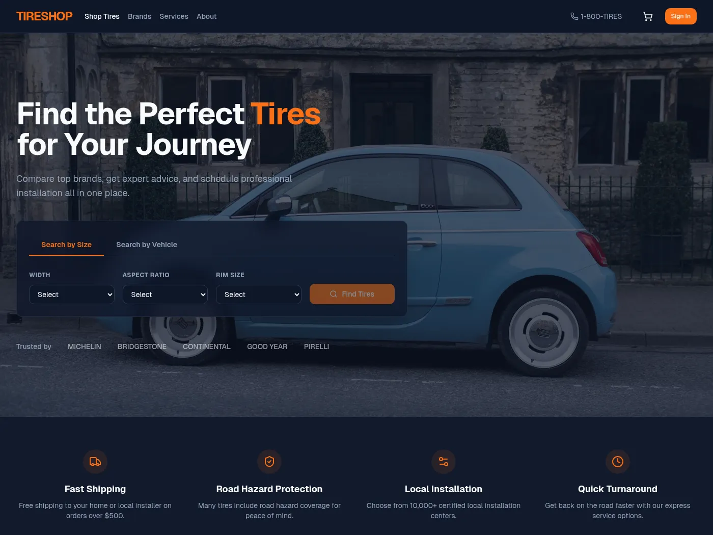 TireShop Online