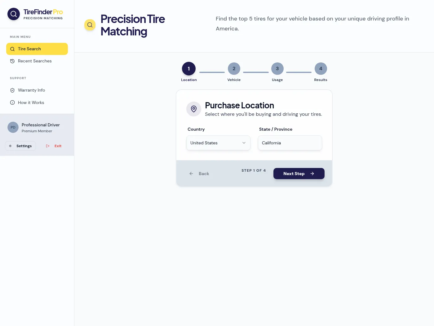 TireFinder Pro