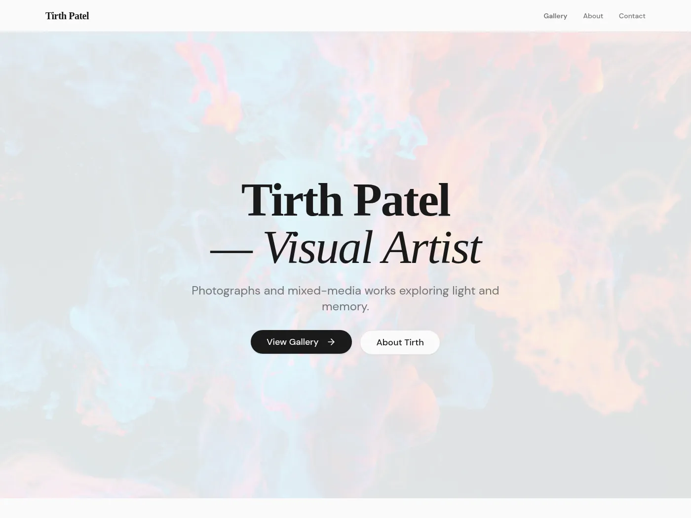 Tirth Patel Artist Portfolio