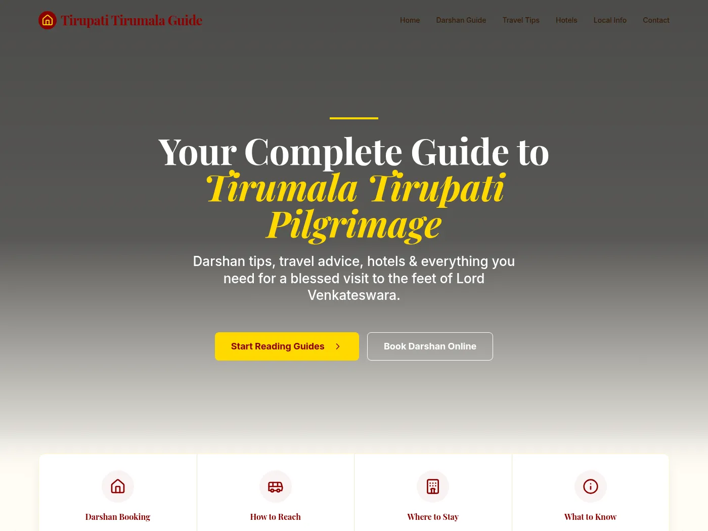 Tirupati Tirumala Guide