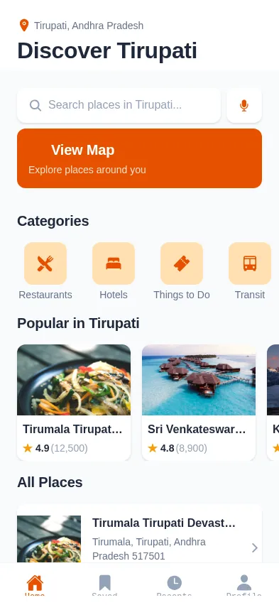 Tirupati City Guide