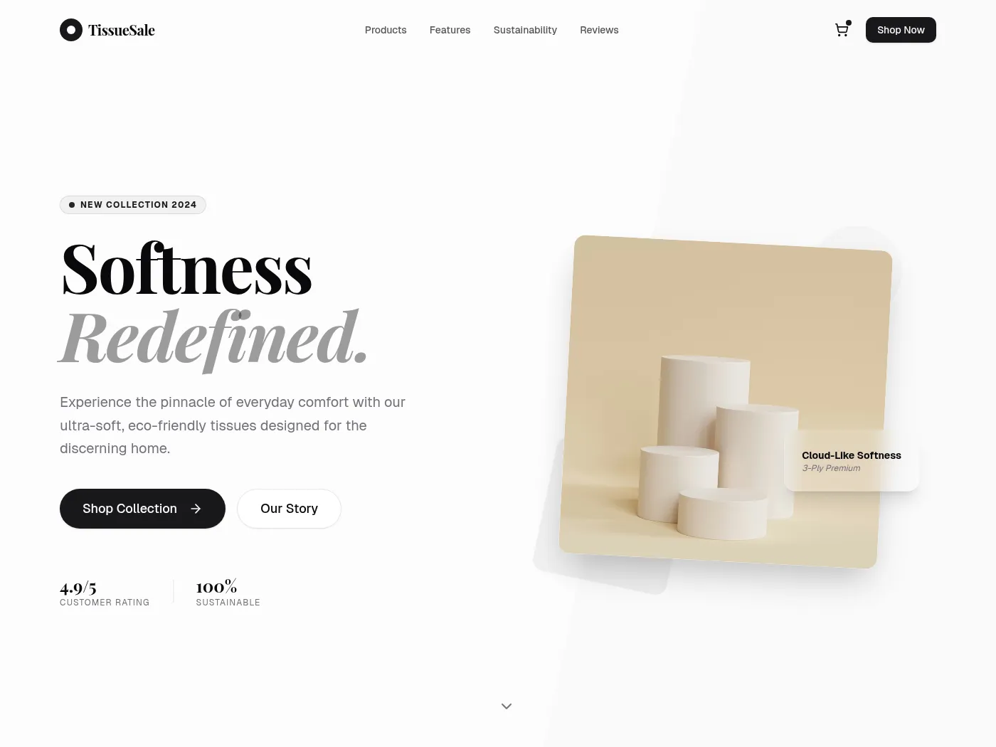 TissueSale Landing Page