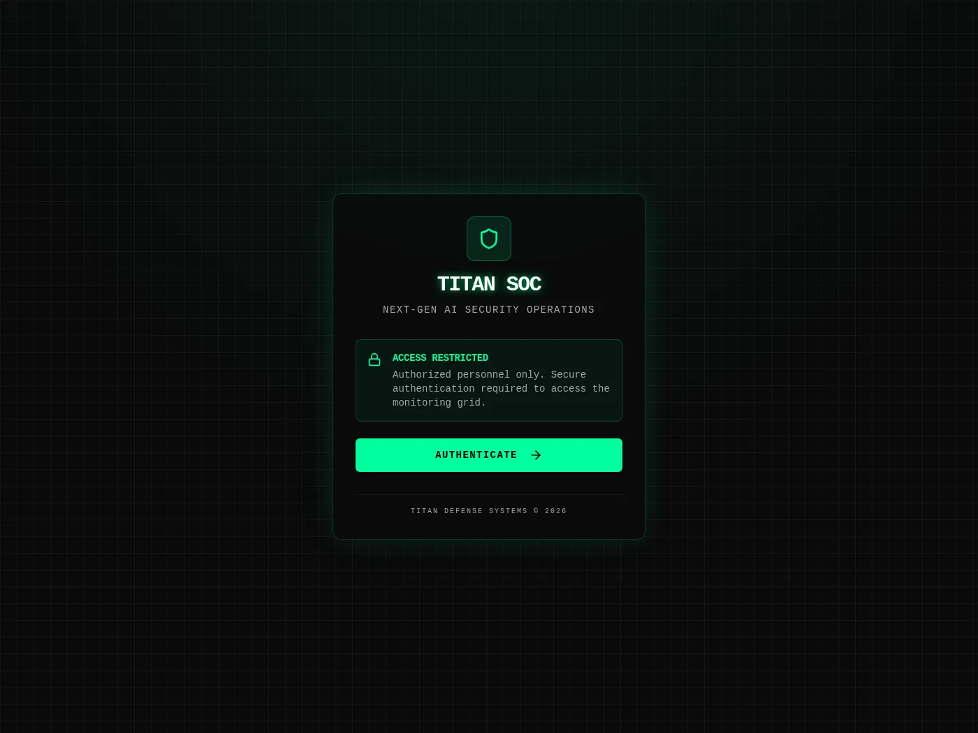 Titan SOC Dashboard