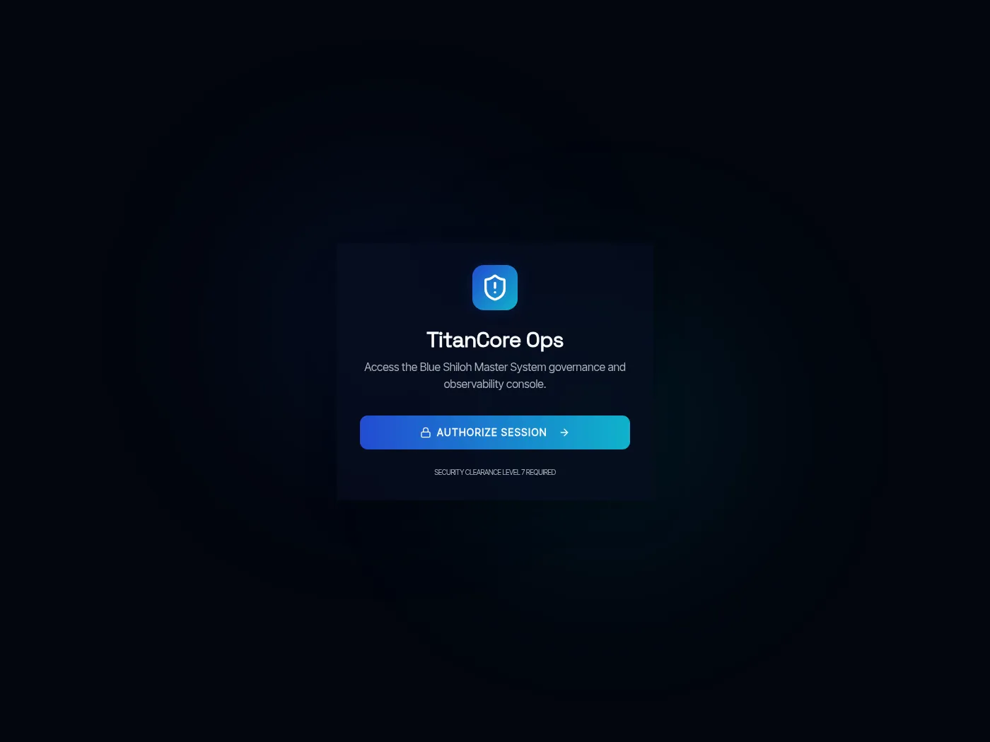 TitanCore Ops Console