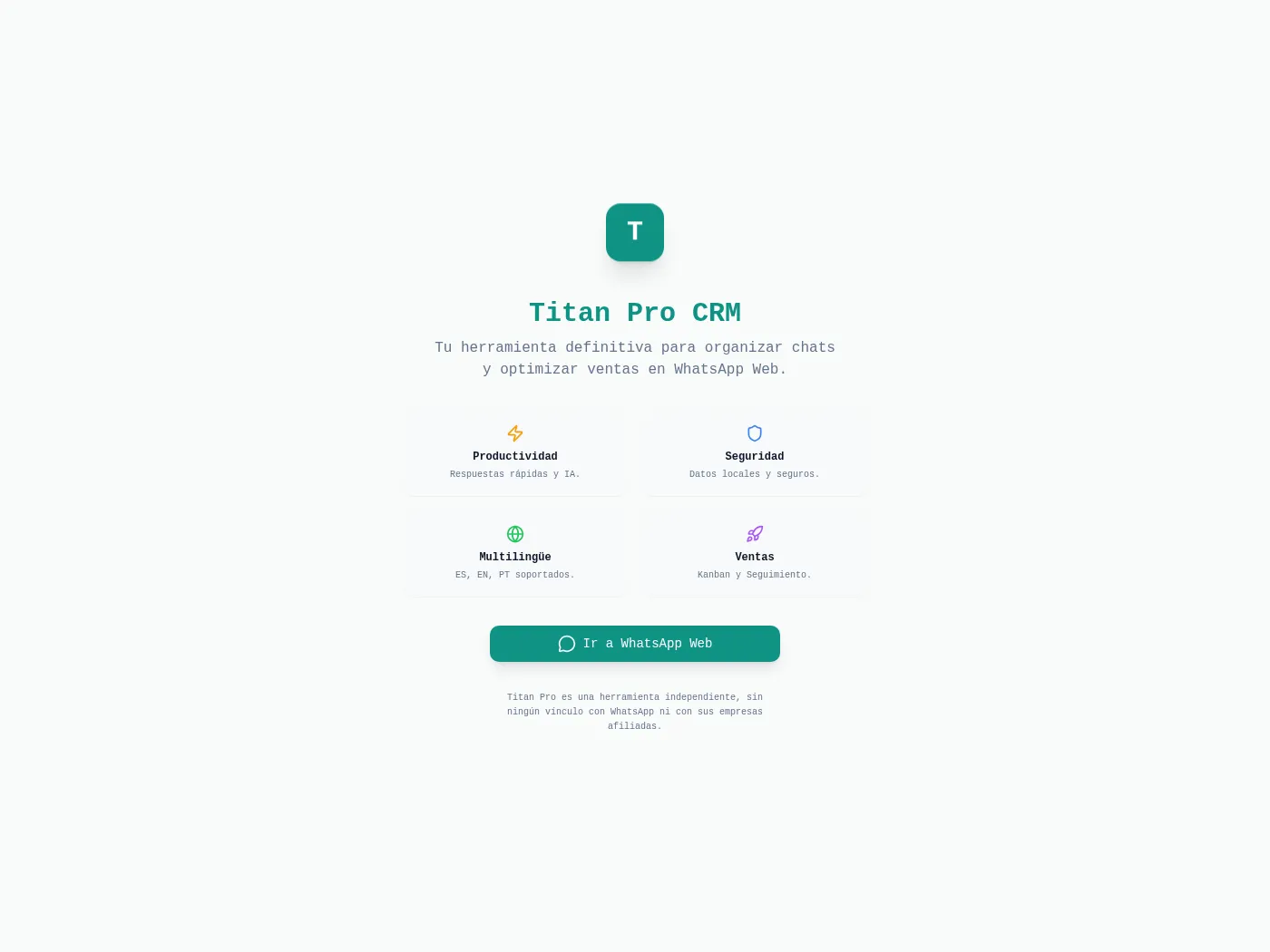 Titan Pro Chrome CRM