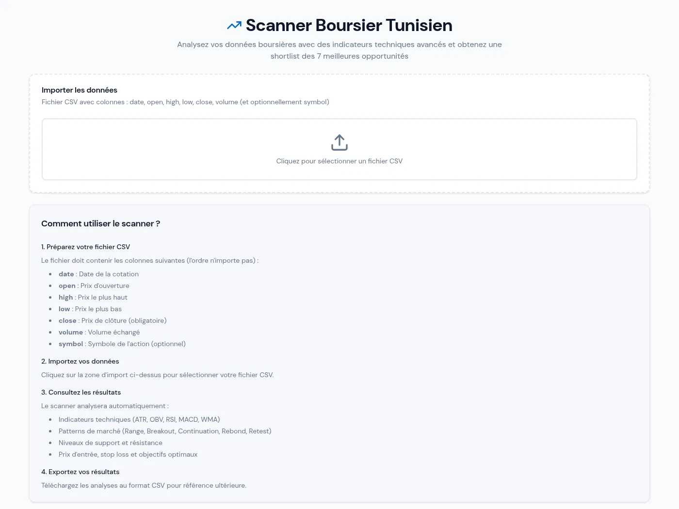 Tunisian Stock Scanner | Built with Blink