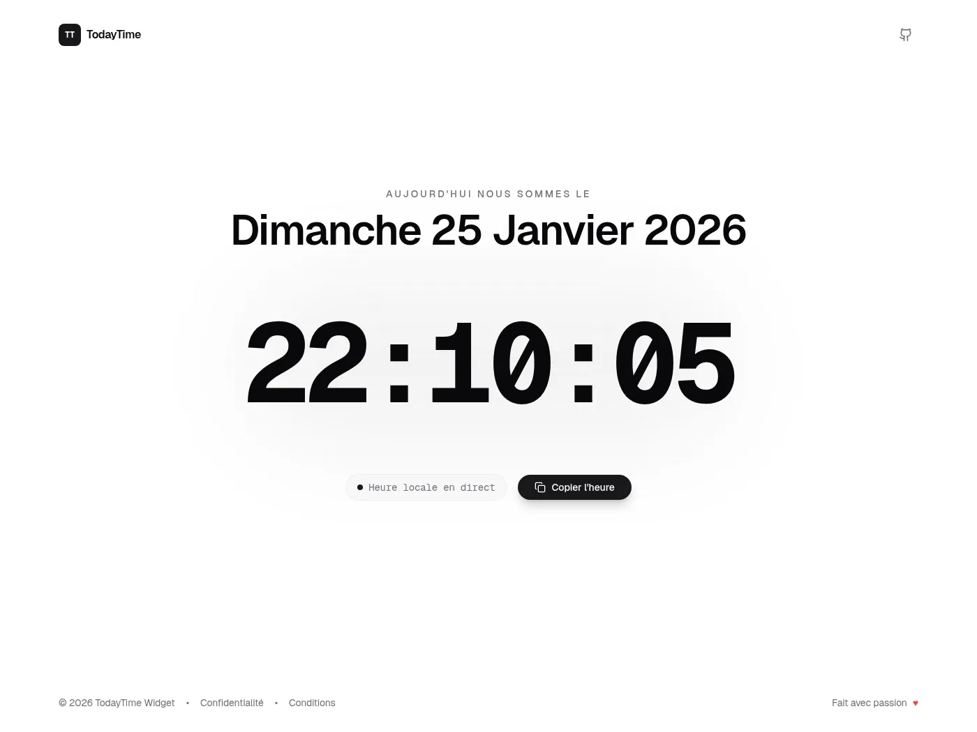 TodayTime Widget