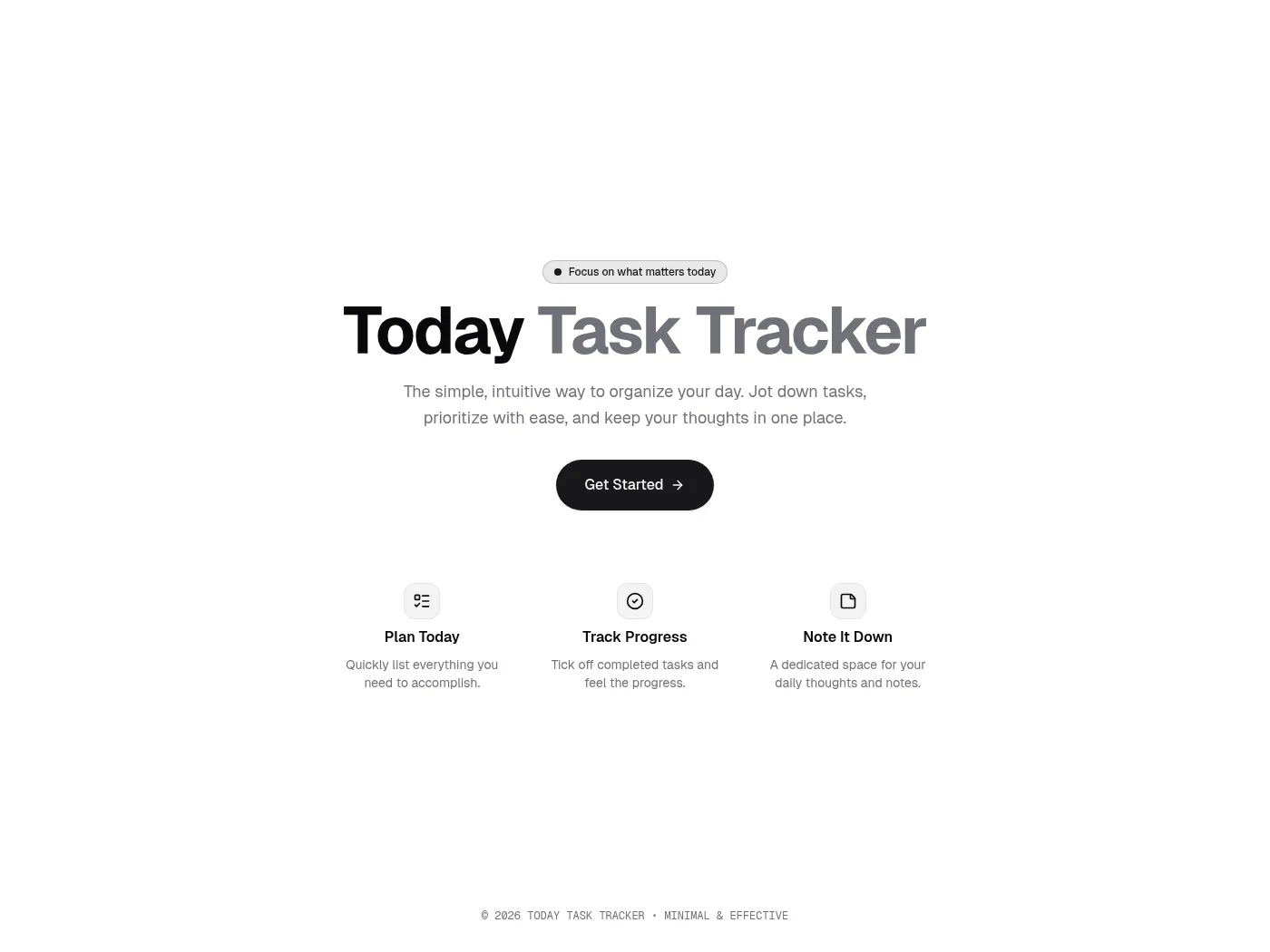 Today Task Tracker